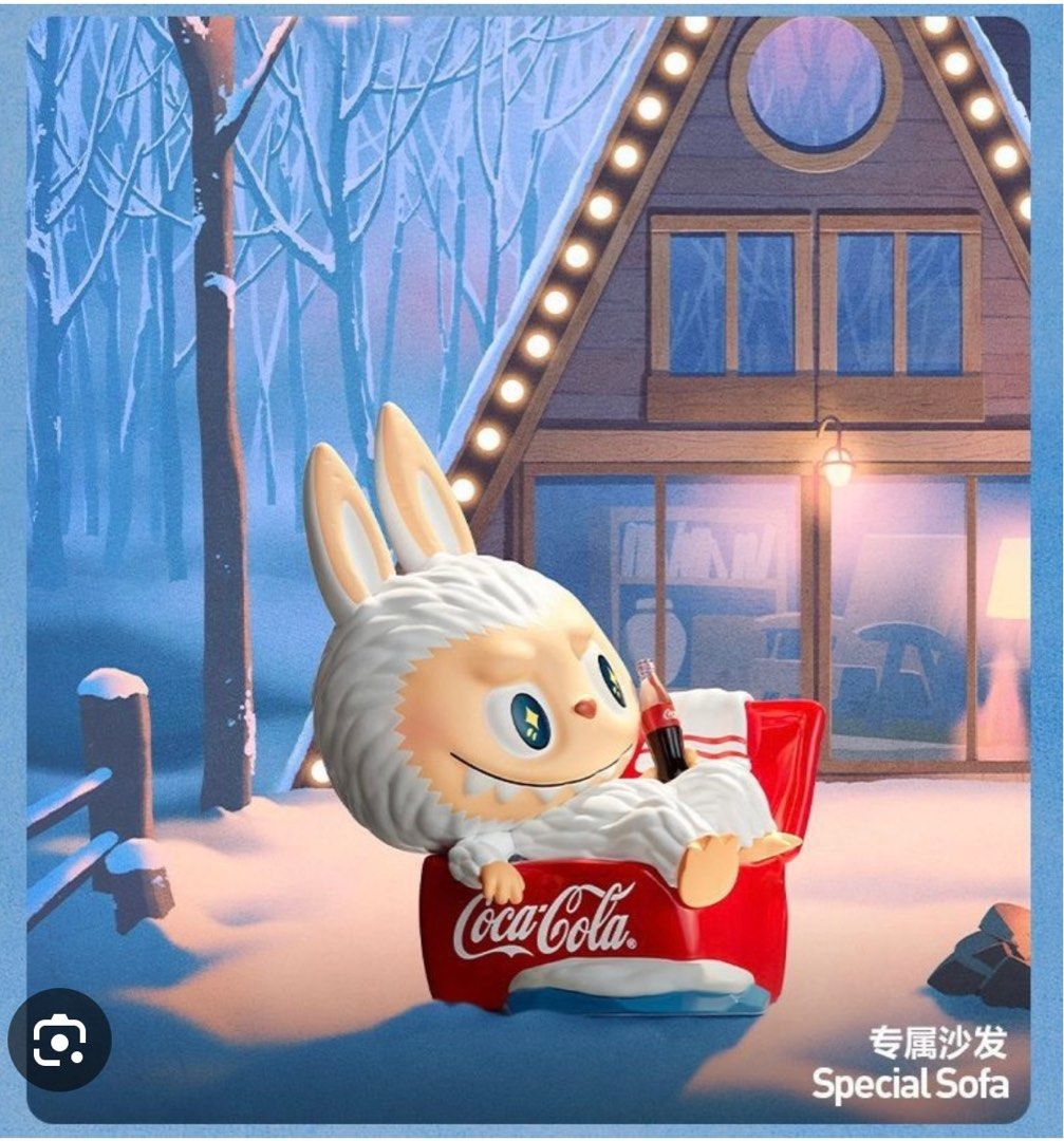 Popmart labubu Coca Cola special sofa, Hobbies & Toys, Toys & Games on ...