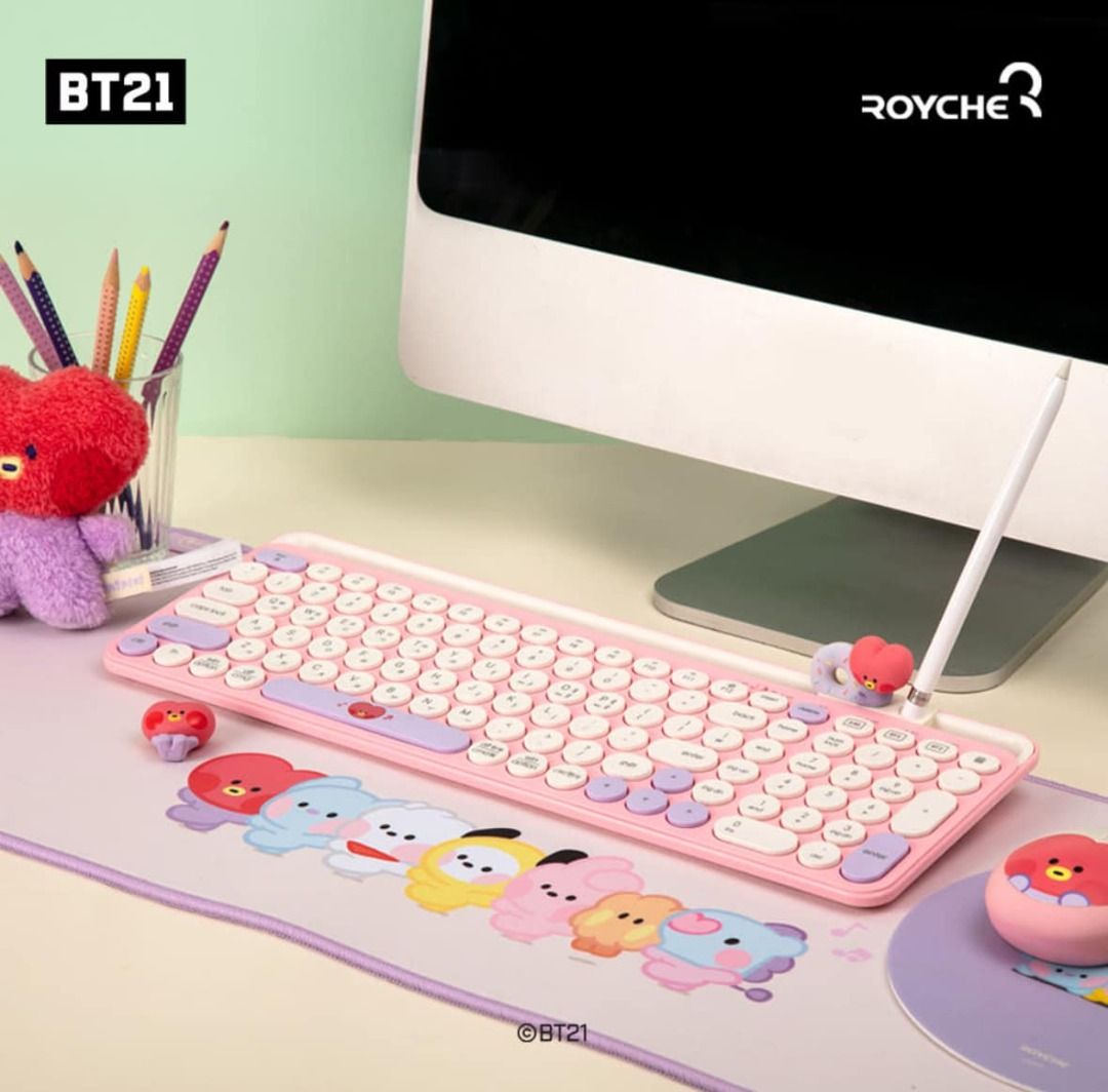 (PRE-ORDER) BT21 Minini Multi-Pairing Keyboard (SHOOKY, RJ, TATA ...