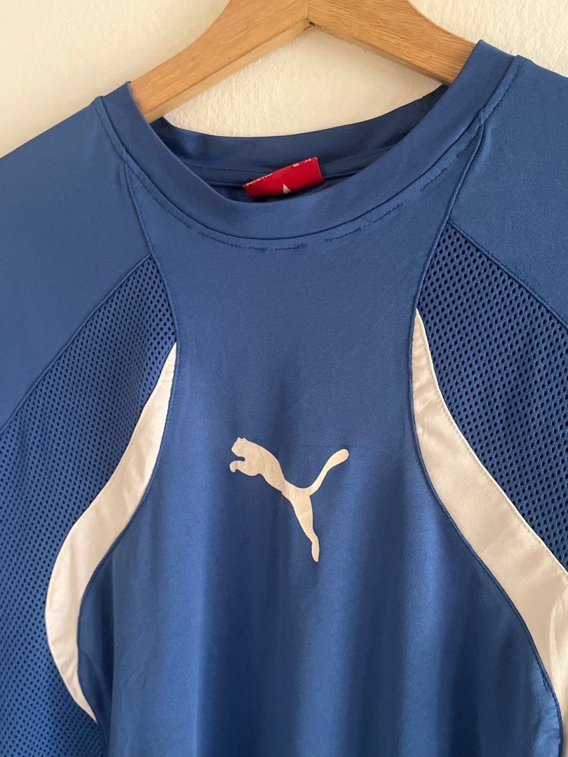 PUMA MESH JERSEY CENTER LOGO ITALY TEMPLATE , Men's Fashion, Activewear ...