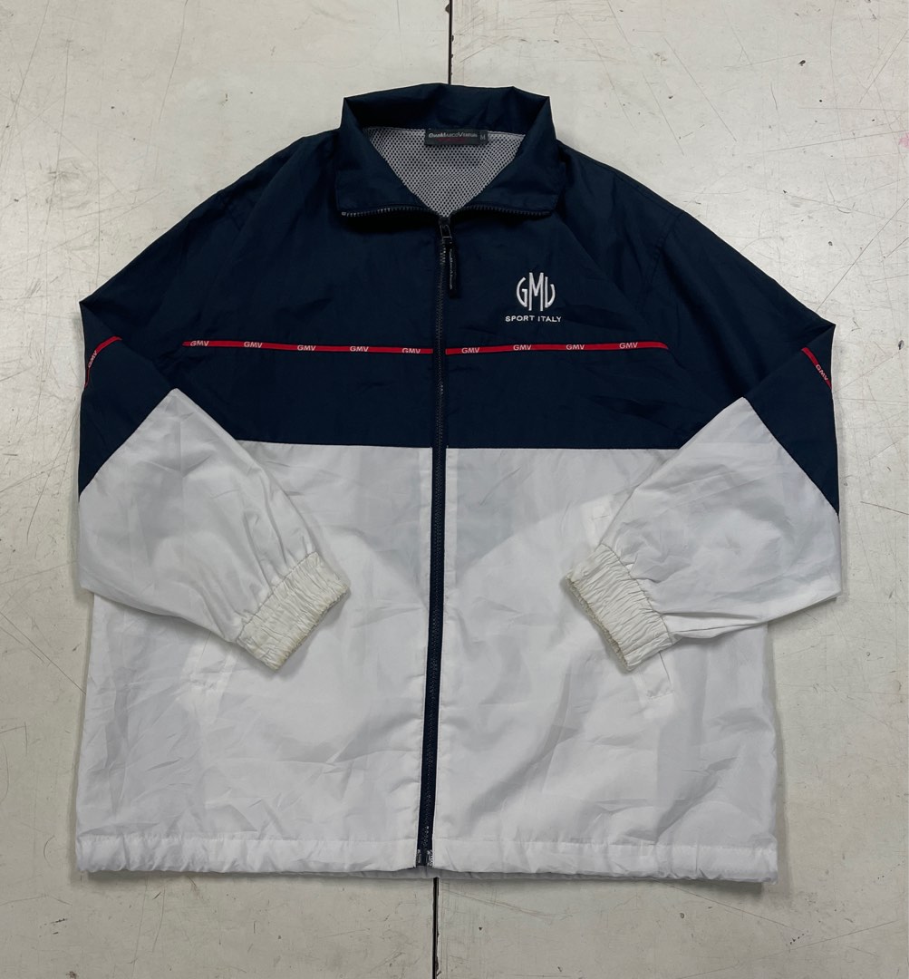 Rare italy designer gian marco venturi marco windbreaker tri colour ...