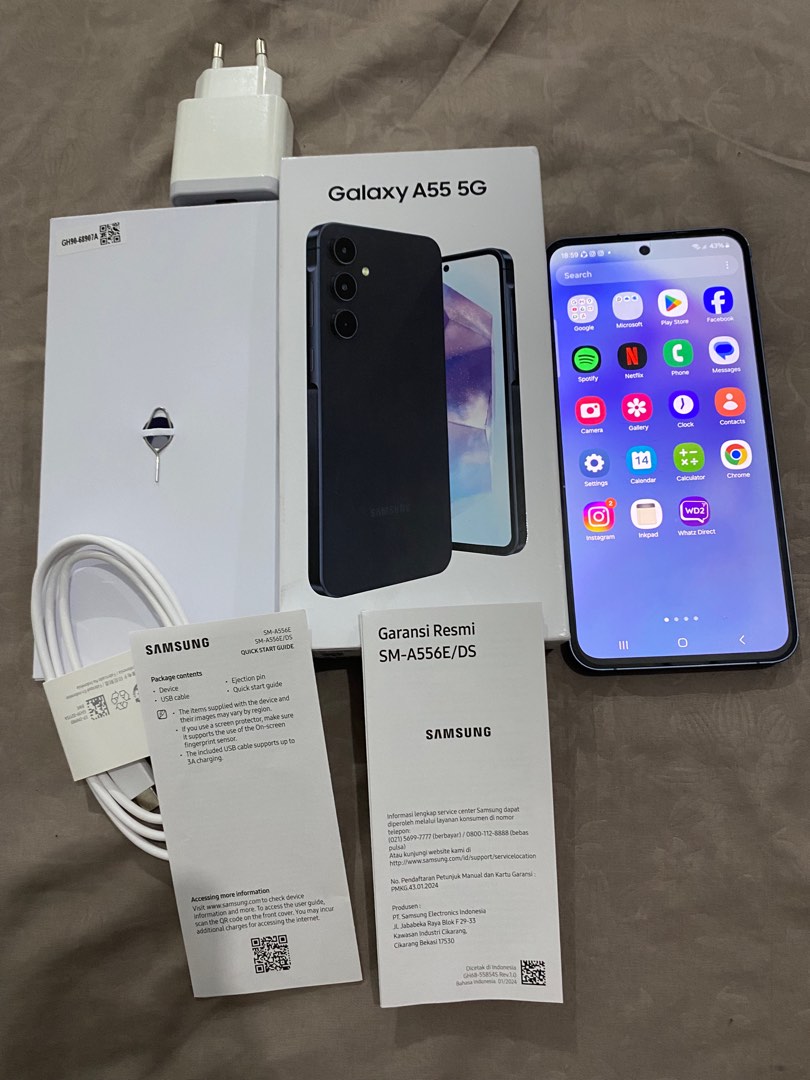 Samsung Galaxy A55 5G 8/256GB SEIN, Telepon Seluler & Tablet, Ponsel ...