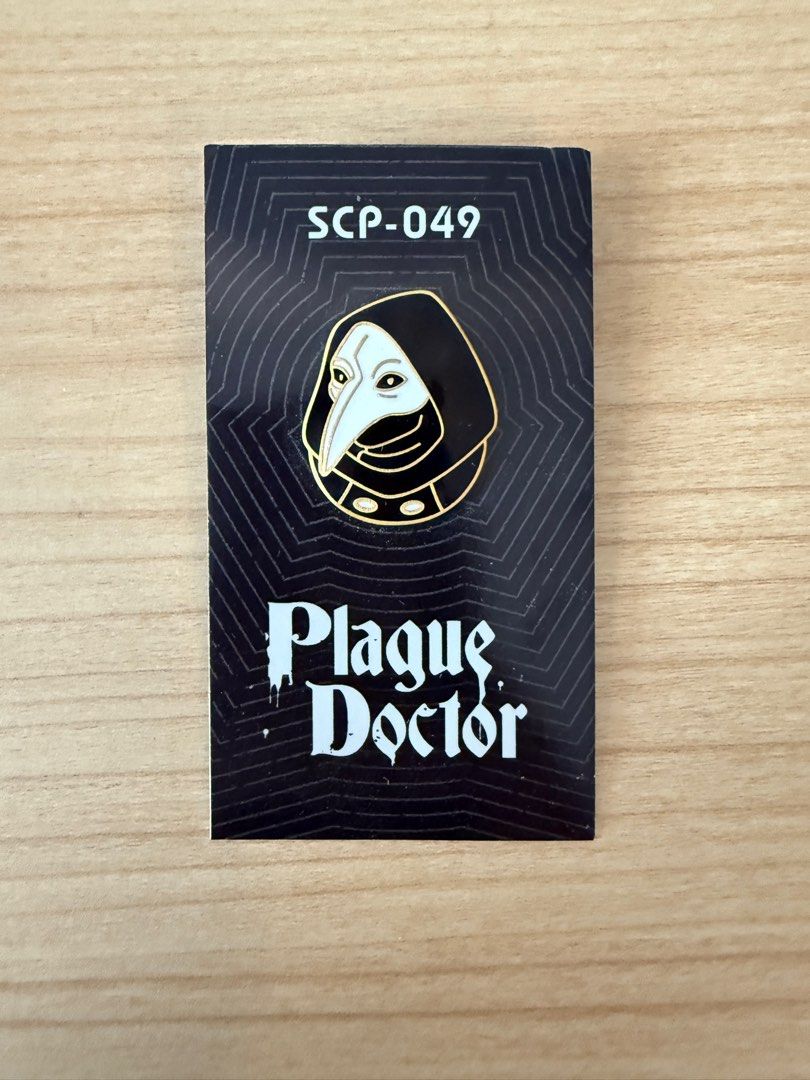 SCP Foundation Plague Doctor Lapel Pin SCP-049, Hobbies & Toys ...