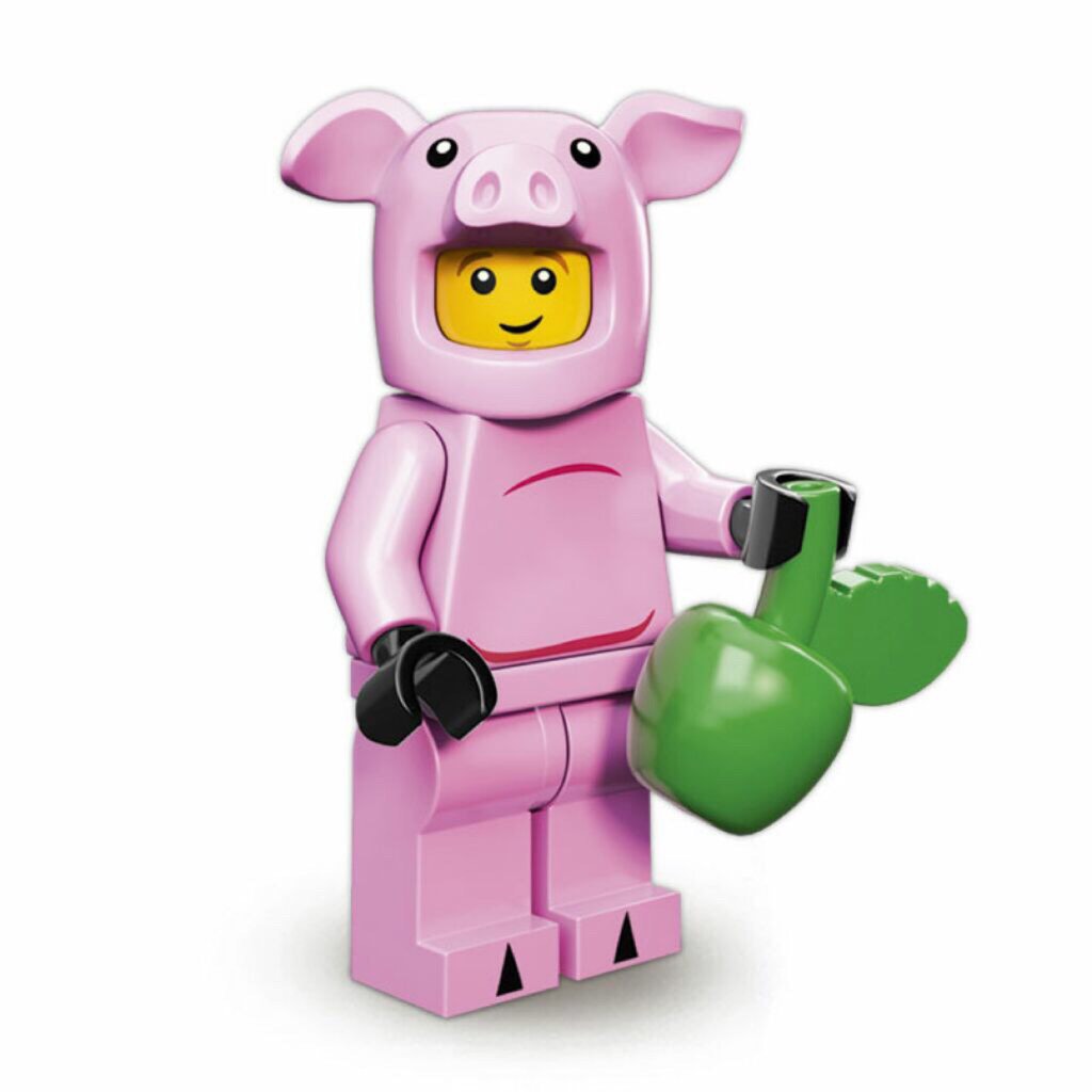 SEALED Lego piggy man Collectible Minifigures Series 15 pig guy ...