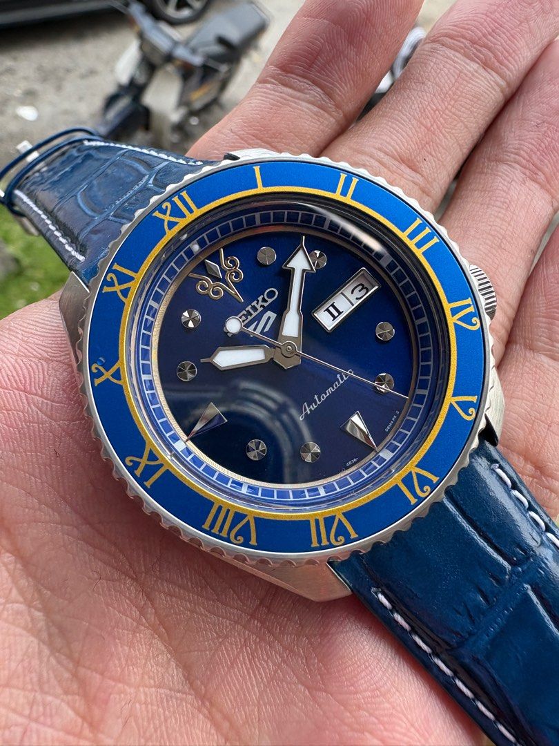 Seiko 5 sport Street Fighter Blue dial 42.5mm Chun Li Automatic, Men's ...