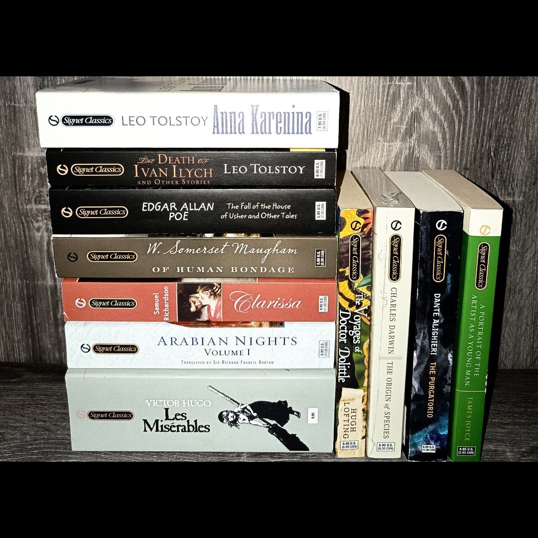 Signet Classics (RM19-25) - Leo Tolstoy, Edgar Allen Poe, Dante ...