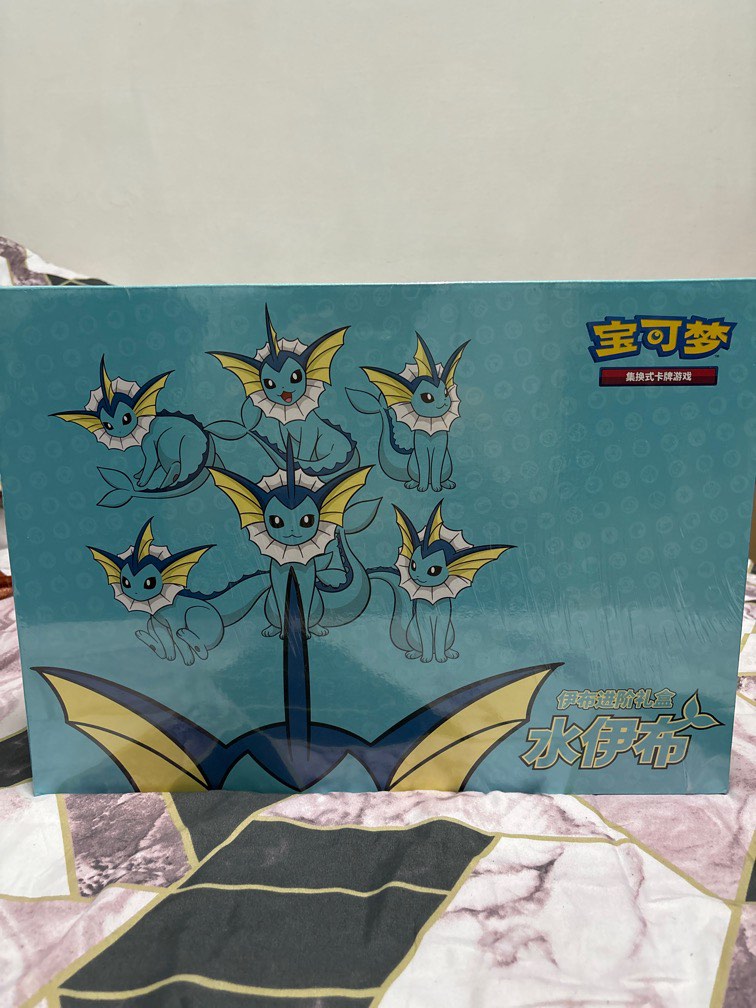 Simplified Chinese Pokemon Vaporeon box, Hobbies & Toys, Toys & Games ...