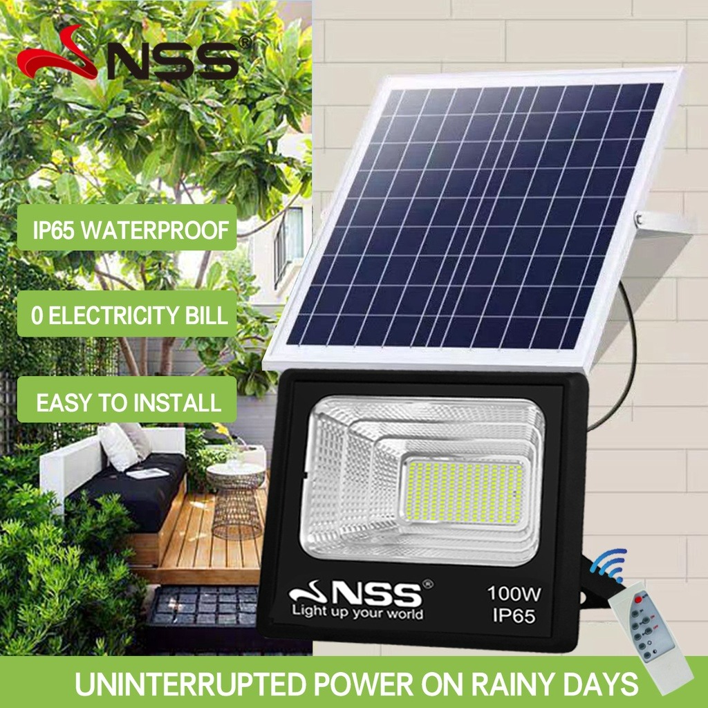 Solar Light 60W 100W 200W 300W Waterproof LED Solar Flood Light HP ...