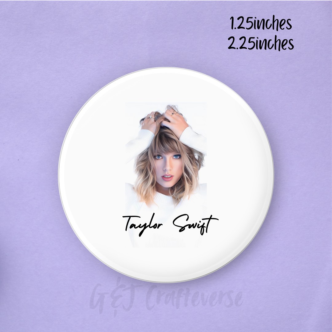 Taylor Swift Button Pins, Hobbies & Toys, Stationary & Craft, Art ...