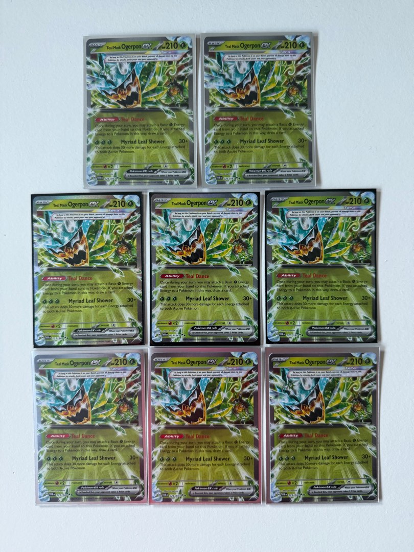 Teal Mask Ogerpon ex (Pokemon TCG playables), Hobbies & Toys, Toys ...