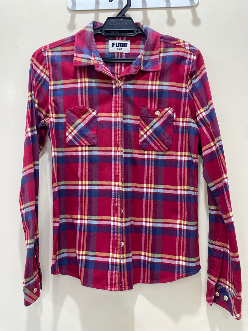 T.O.P BIGBANG x FUBU COLLABORATION Design 2012 Flannel Shirt Korea, Women's Fashion, Tops ...