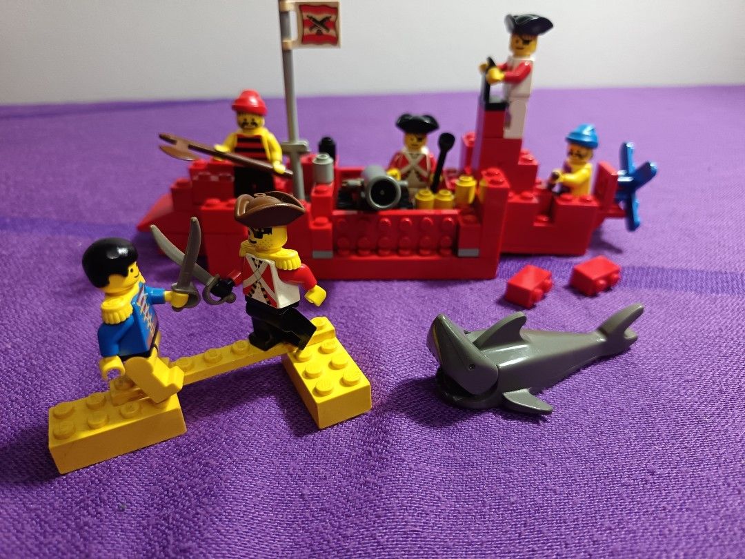 Vintage Lego Pirate Series 6x Minifigures & Pirate Ship 1997, Hobbies ...