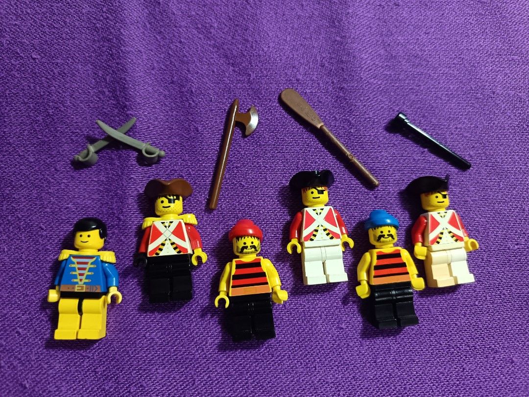 Vintage Lego Pirate Series 6x Minifigures & Pirate Ship 1997, Hobbies ...