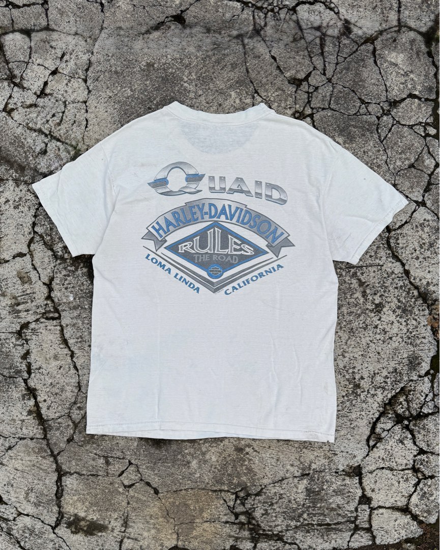 Vintage Quaid Harley-Davidson California, Rules The Road, Feel The Heat ...