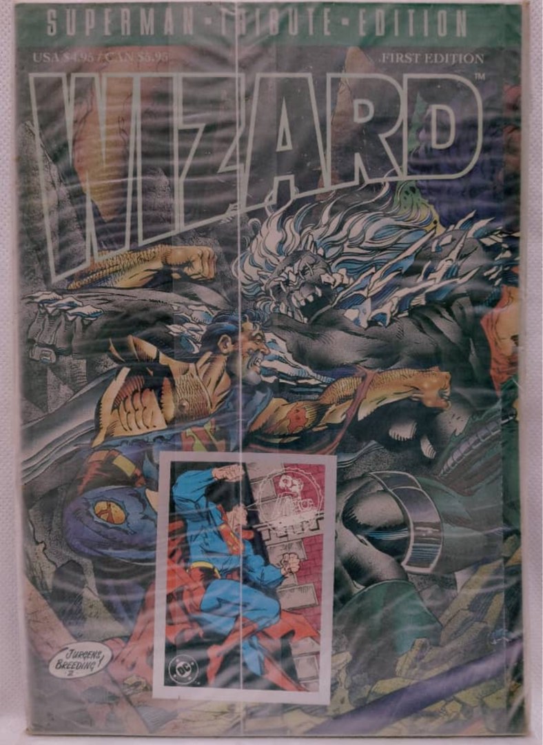 Vintage Sealed (new) Wizard Superman Tribute Edition, Hobbies & Toys ...