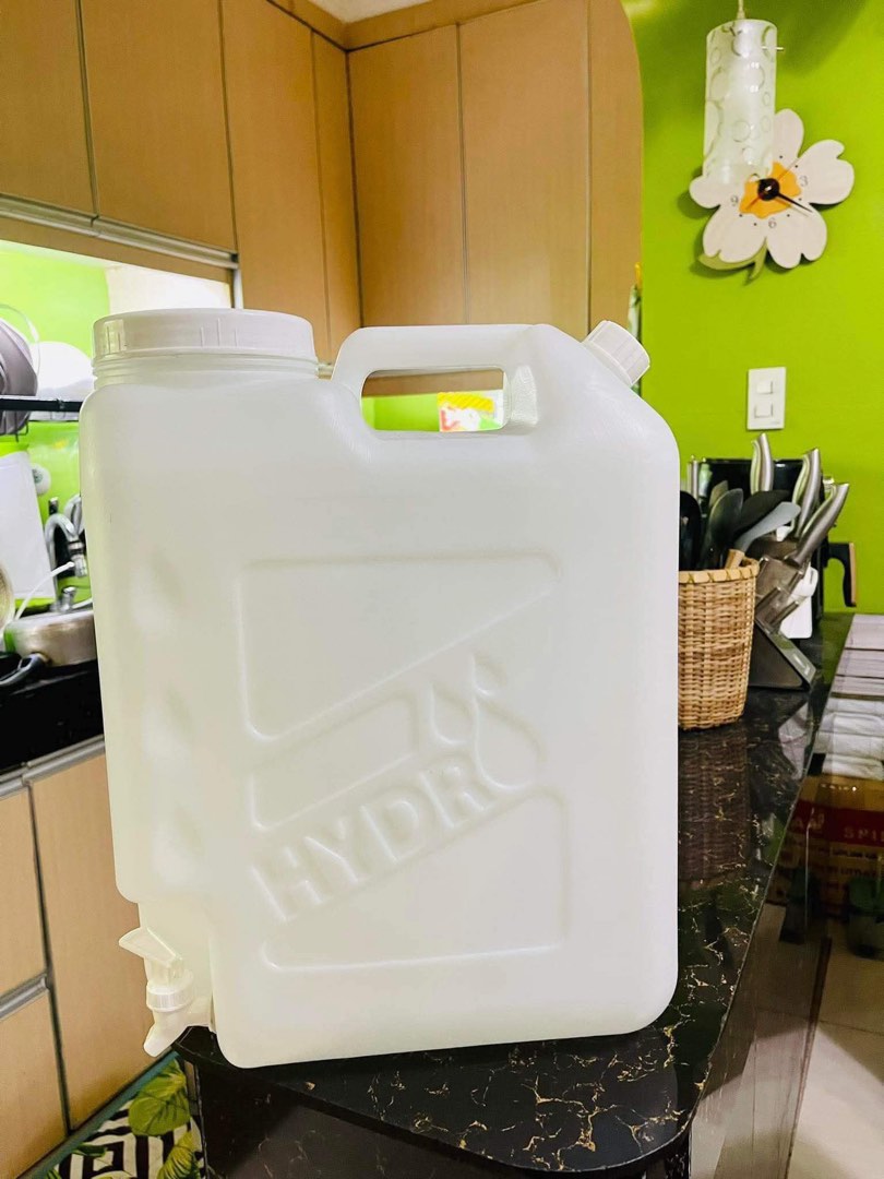 WHITE WATER CONTAINER AESTHETIC, Furniture & Home Living, Kitchenware ...