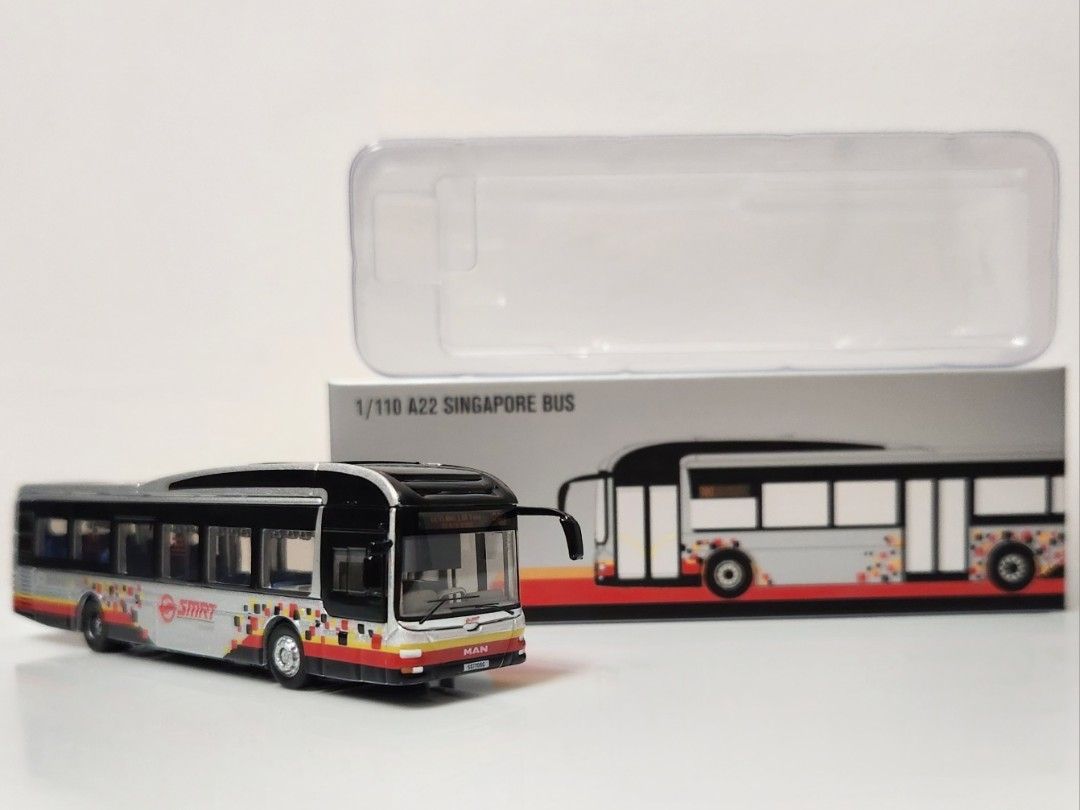 1:110 scale Singapore Man A22 bus model (Pixel livery) bus svc. 980 ...