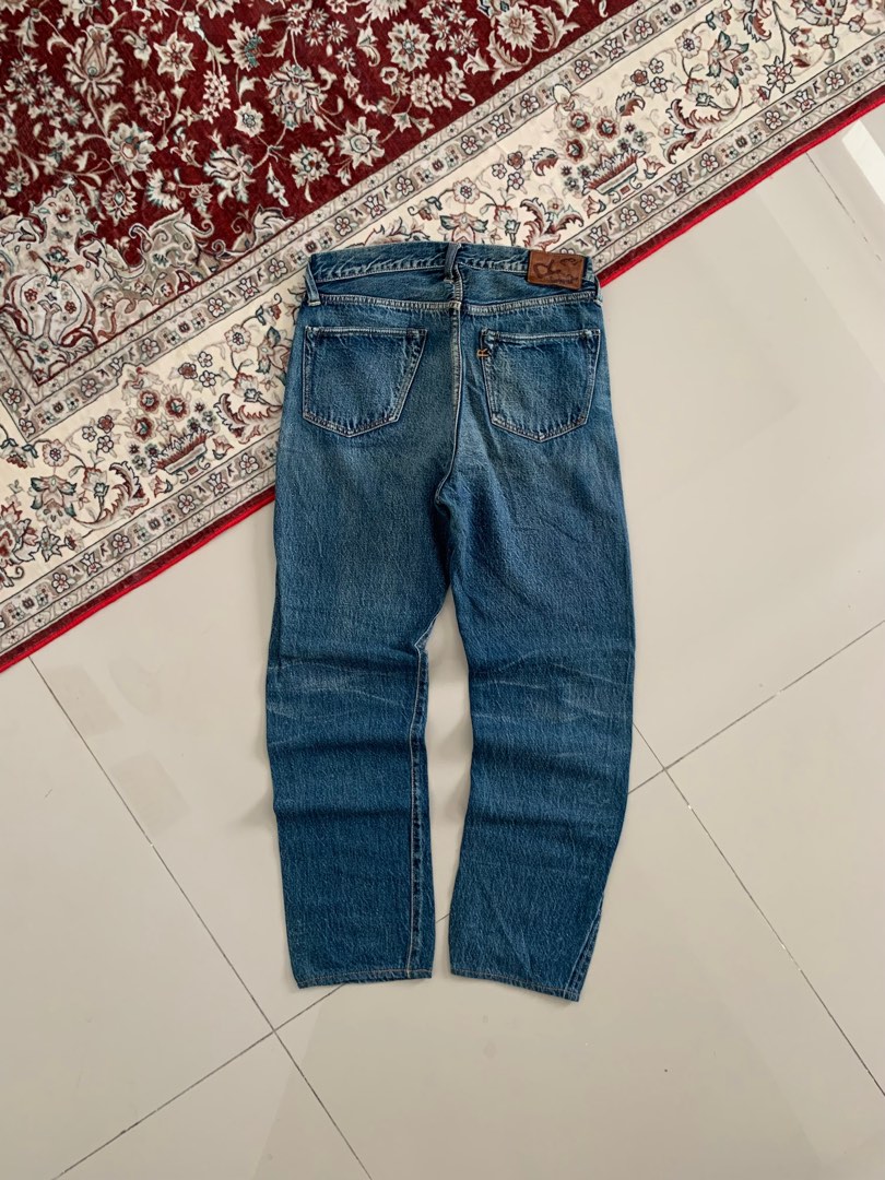 45Rpm Studio Japan Button Fly Selvedge Faded Denim, Fesyen Pria, Pakaian , Bawahan di Carousell