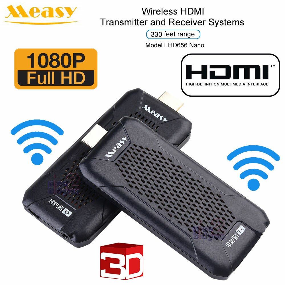 (全新) MEASY (FHD656 Nano) HDMI無線高清發射器+接收器,2.4GHz 頻率,支援 1080p～Wireless ...