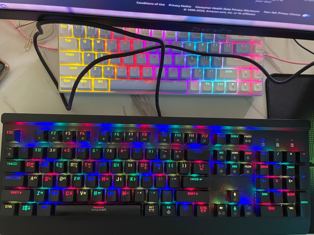 ABKO Hacker K600 Hades Really RGB Mechanical Keyboard Black Standard ...