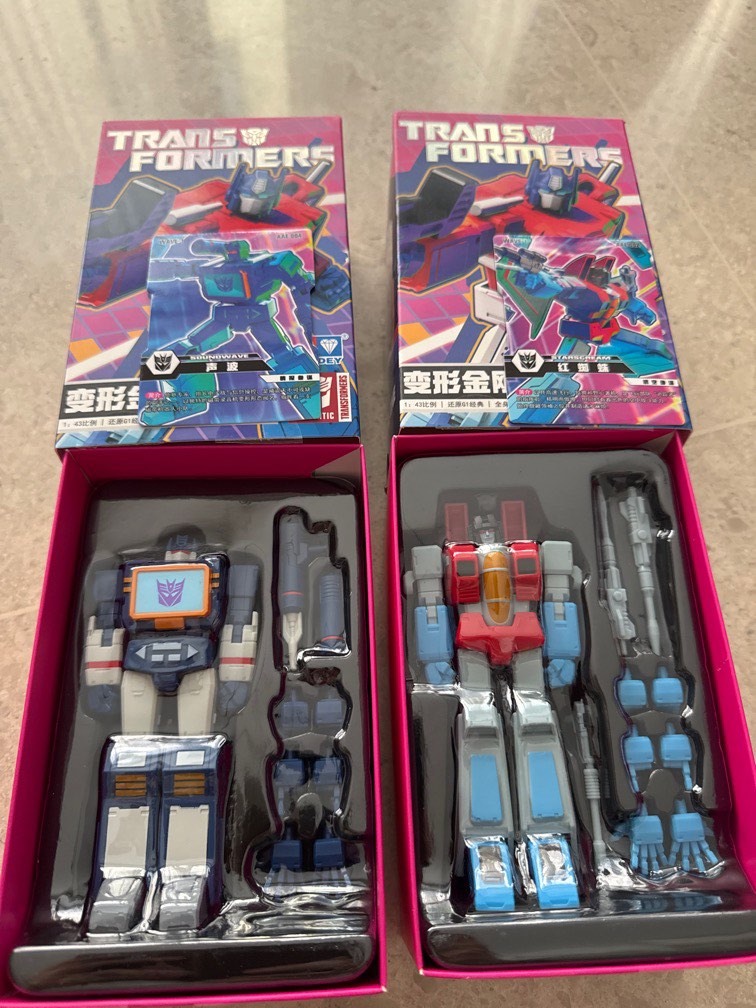 Auldey Diamond Transformers Starscream and Soundwave, Hobbies & Toys ...