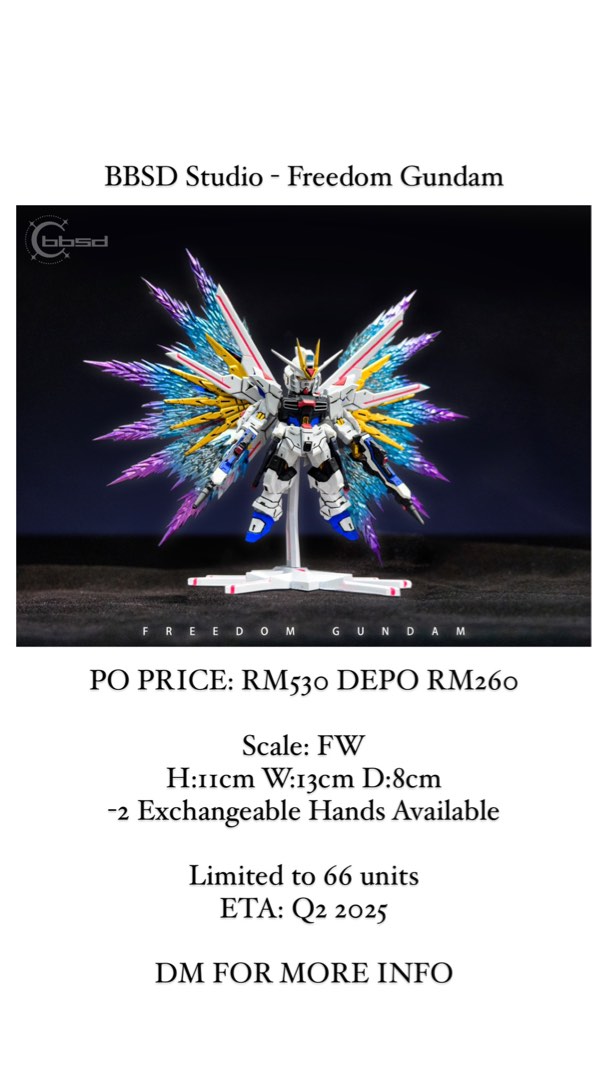 BBSD Studio - Freedom Gundam, Hobbies & Toys, Toys & Games on Carousell