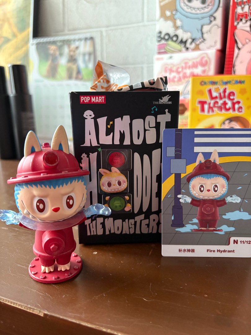 Brand New in foil. Almost hidden The monsters labubu Fire Hydrant ...