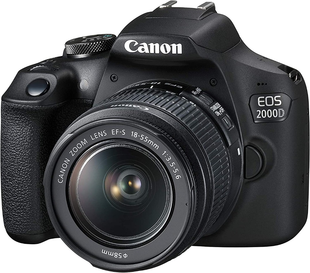 Canon EOS 2000D DSLR Camera with 18-55mm Lens, Photography, Cameras on ...