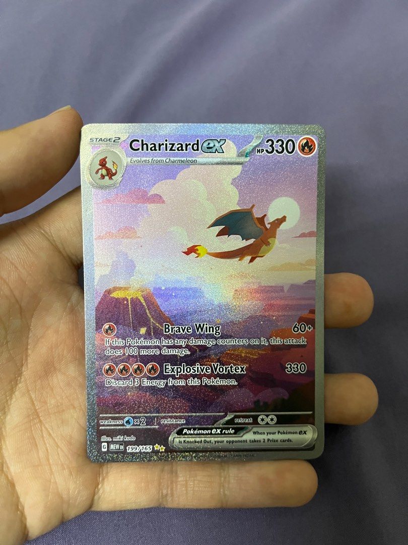 Charizard ex 199/165 SIR Special Illustration Rare Pokemon Scarlet ...