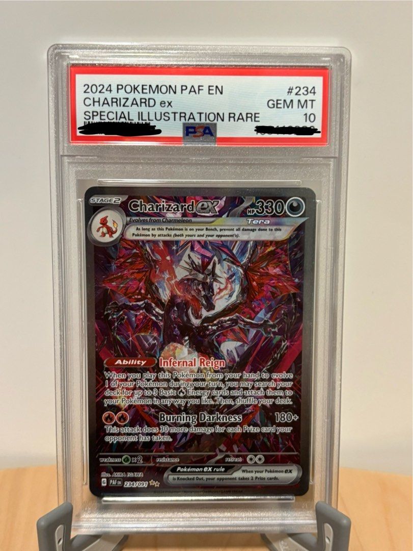 Charizard ex #234 PSA 10 ENGLISH SIR Paldean Fates Pokemon, Hobbies ...