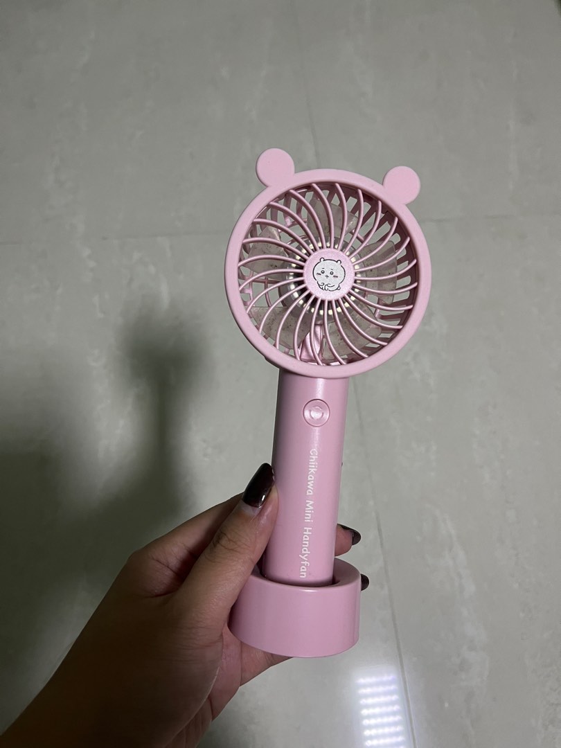 Chiikawa Portable Fan, Furniture & Home Living, Lighting & Fans, Fans ...