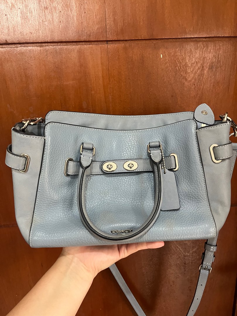 Coach biru swagger, Fesyen Wanita, Tas & Dompet di Carousell