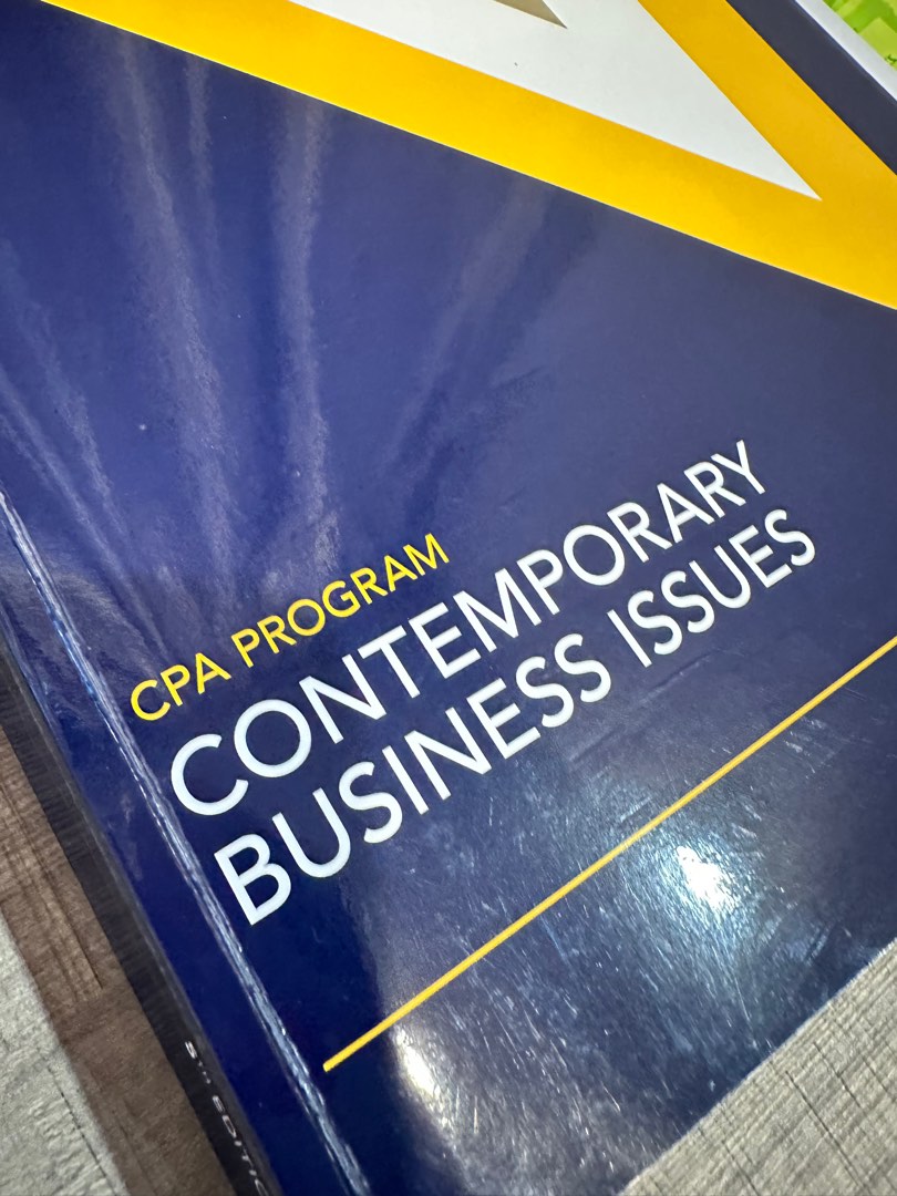 CPA AUSTRALIA PROGRAM - CONTEMPORARY BUSINESS ISSUES 5th EDITION ...