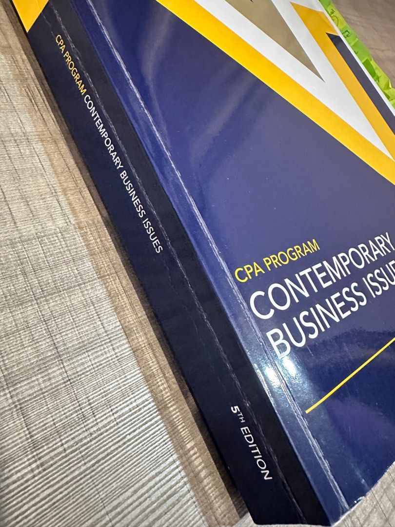 CPA AUSTRALIA PROGRAM - CONTEMPORARY BUSINESS ISSUES 5th EDITION ...