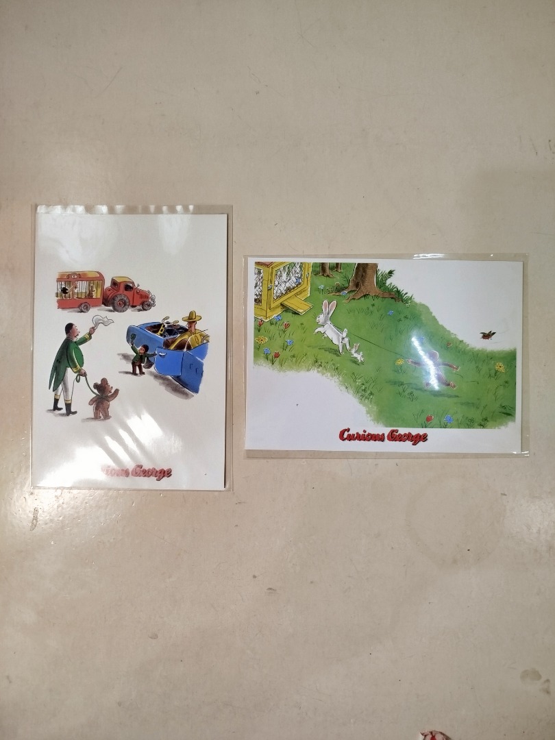 Curious George Postcards, Hobbies & Toys, Memorabilia & Collectibles ...