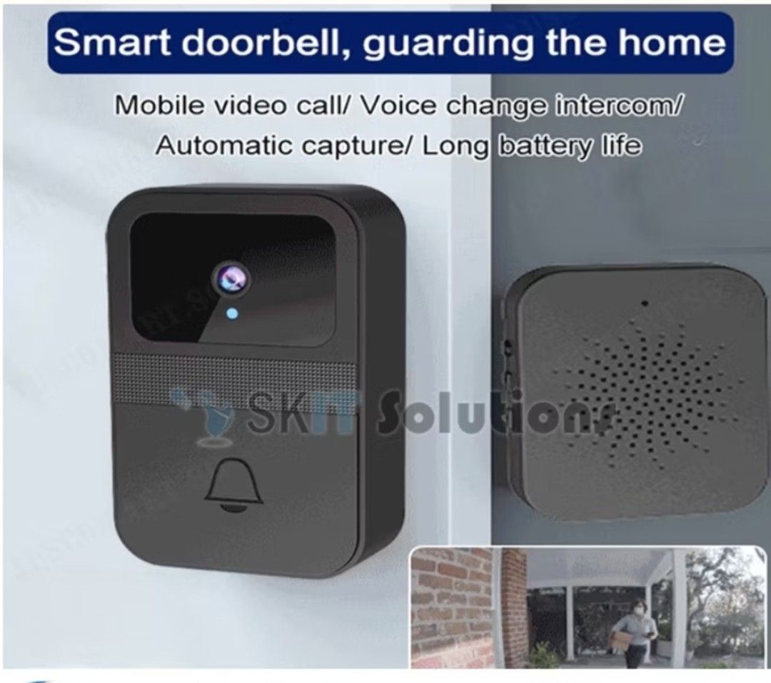 D9 Intelligent Visual Doorbell Universal Smart Door bell Remote Home ...