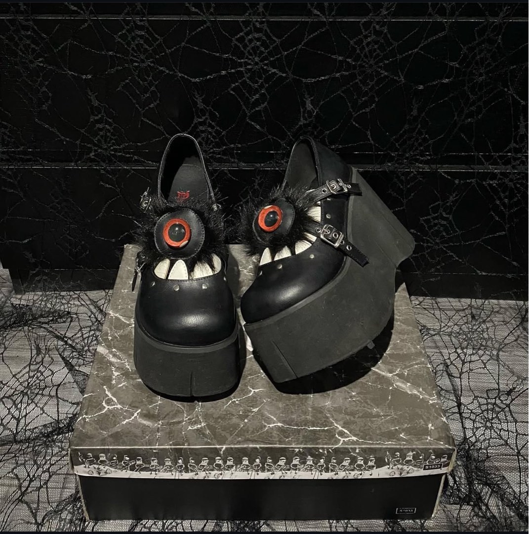 Demonia Kera-11 Goth Alt Shoes, Women's Fashion, Footwear, Wedges on ...