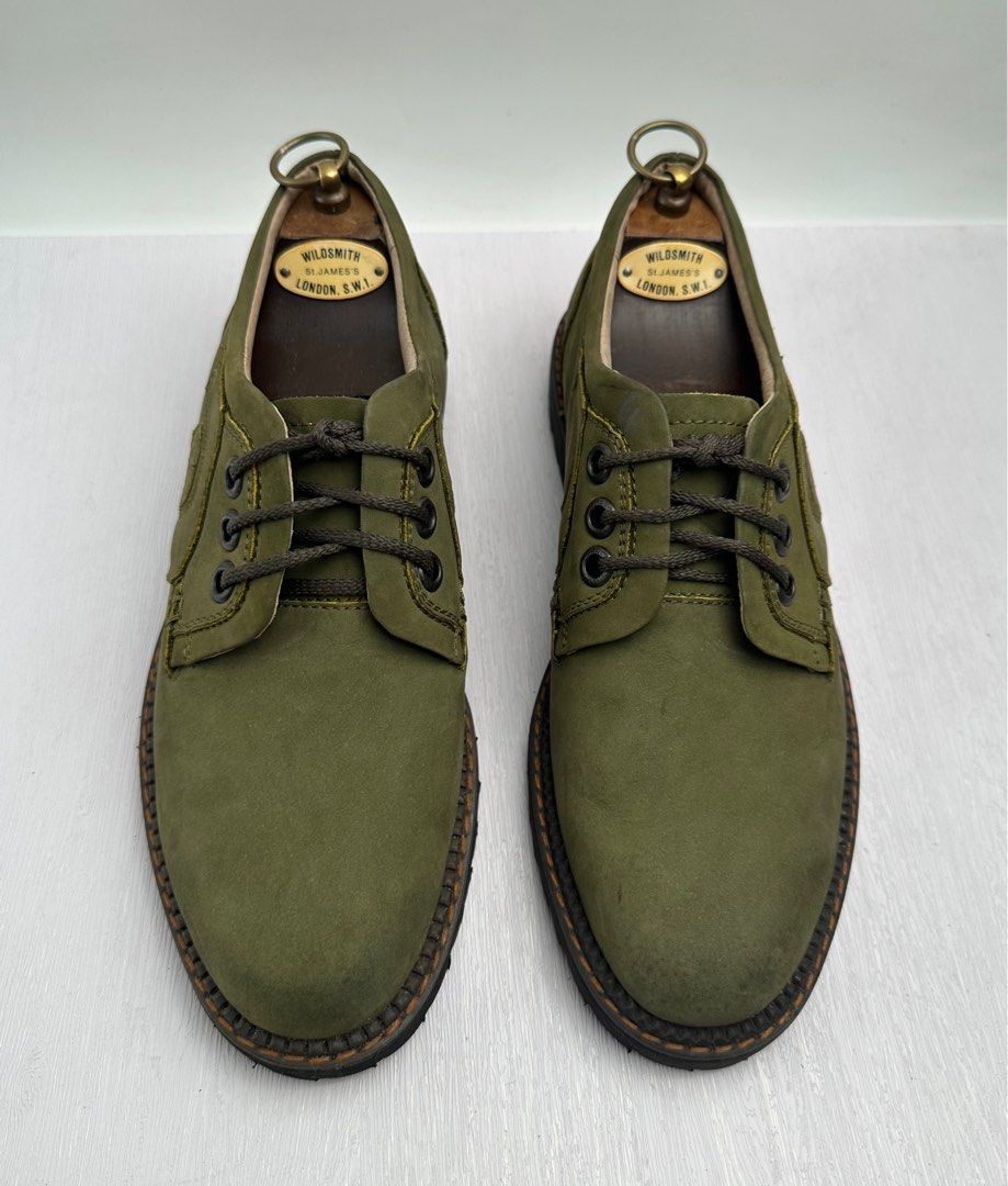 DENGYUN GREEN SUEDE LOW CUT BOOT, Men's Fashion, Footwear, Boots on Carousell