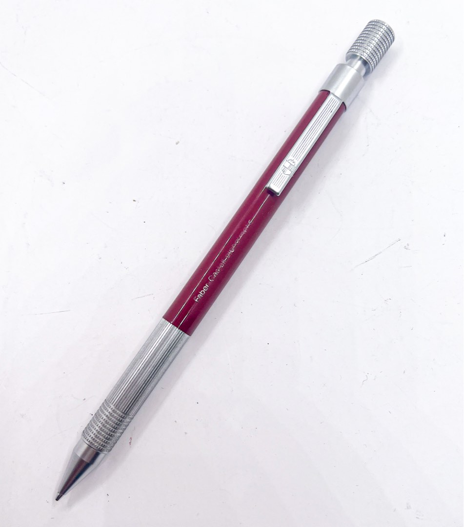 Faber castell alpha matic burgundy automatic lead out mechanical pencil ...