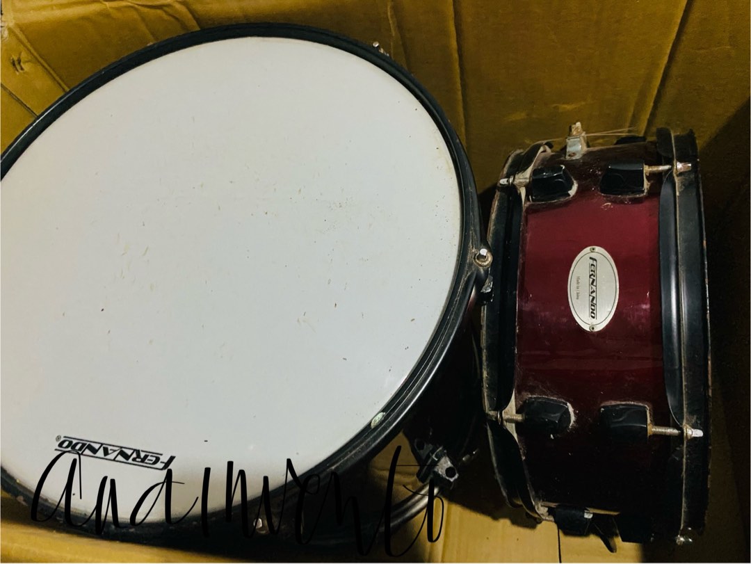 Fernando Drum Set (Wine Red), Hobbies & Toys, Music & Media, Musical ...