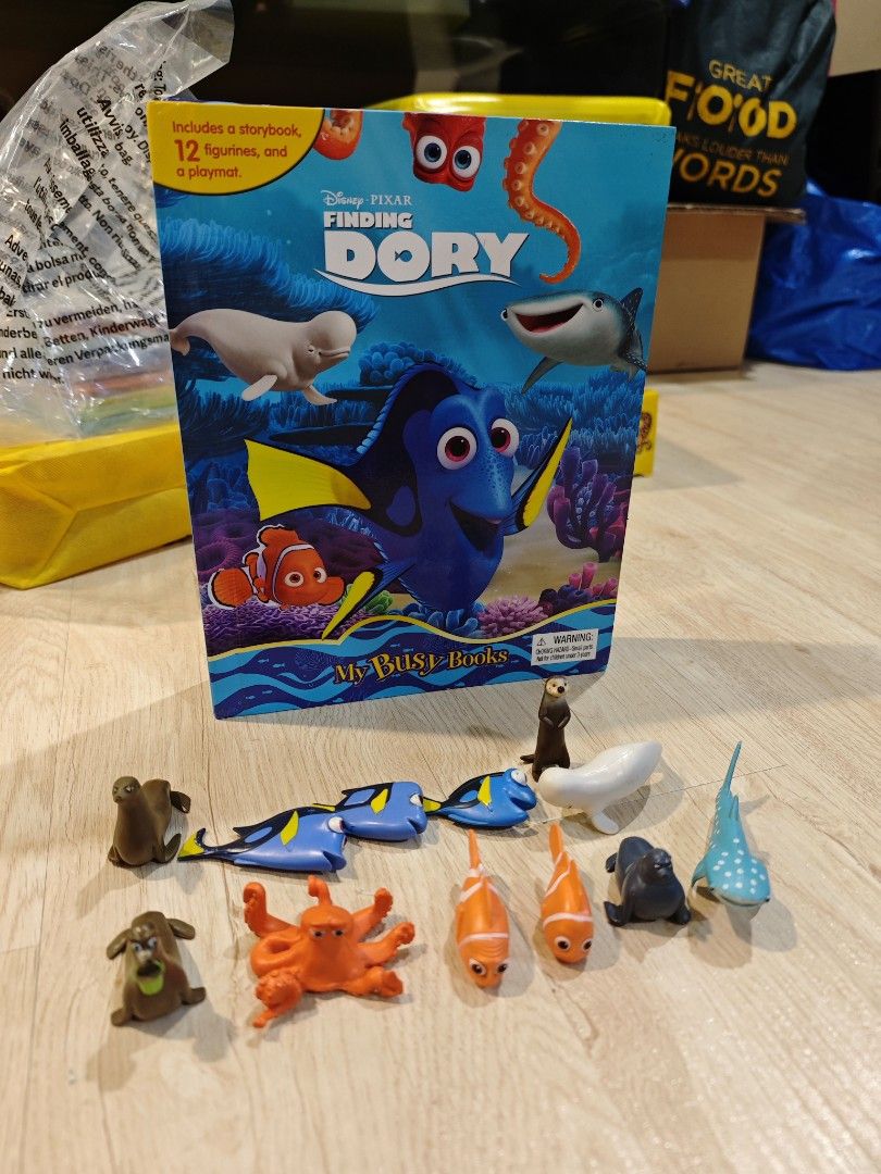 Finding Dory & Pacman Busy Book children story book Bundle, Hobbies ...