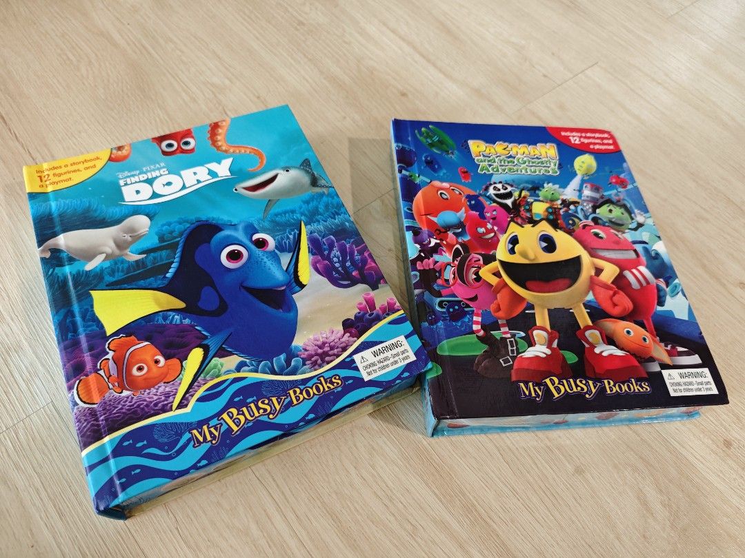 Finding Dory & Pacman Busy Book children story book Bundle, Hobbies ...