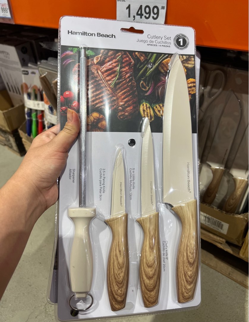 Hamilton Beach Cutlery Knife Set, Furniture & Home Living, Kitchenware ...