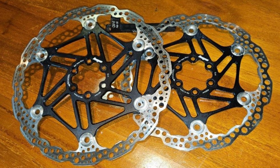 *Free Delivery!!* Hope Floating Disc Rotors 203mm and 180mm Black MTB ...