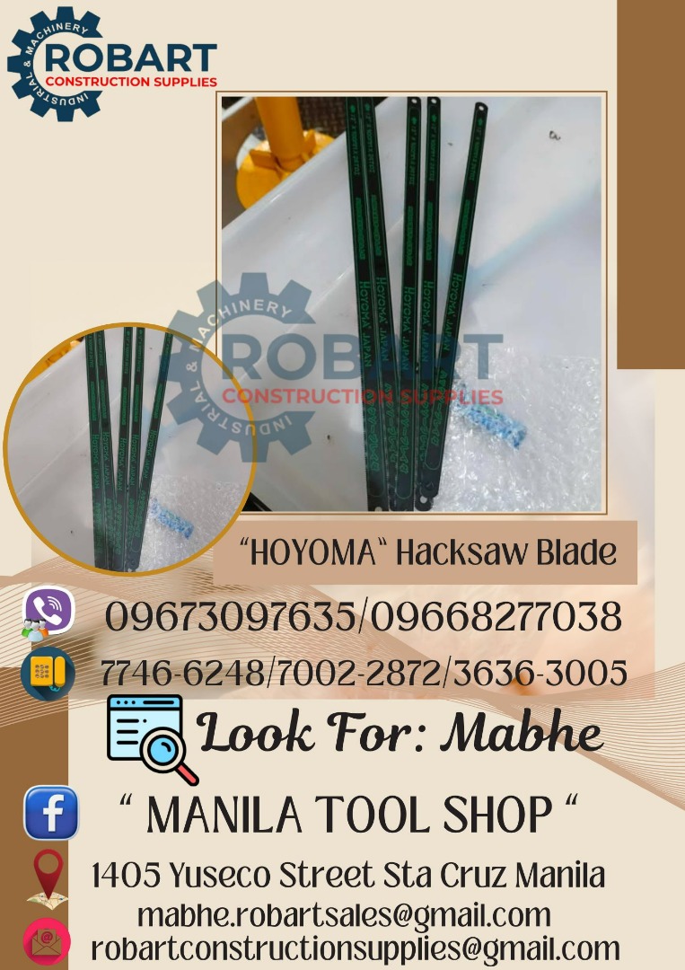 "HOYOMA" Hacksaw Blade, Furniture & Home Living, Cleaning & Homecare ...