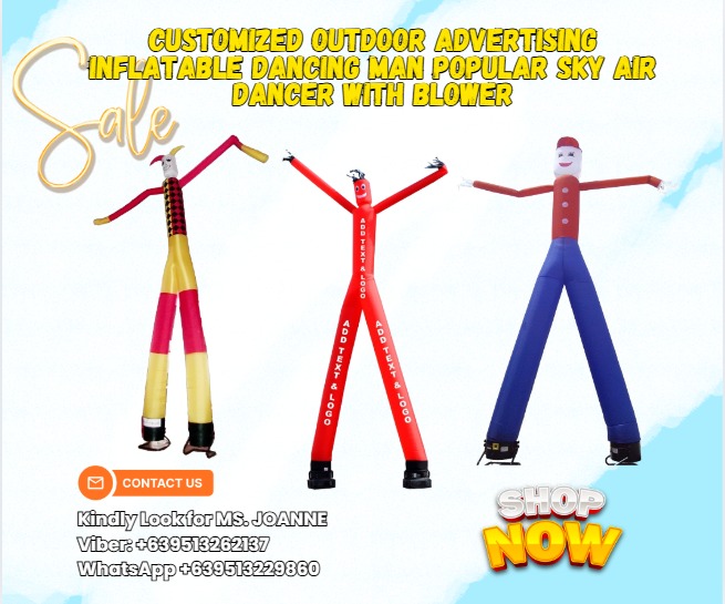 Inflatable Sky Dancer with Two Legs Air Dancer Dancing Man Puppet with ...