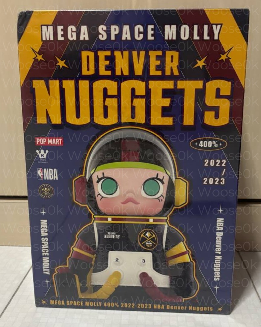 [INSTOCKS] POP MART NBA Series Denver Nuggets Mega Space Molly 400% ...