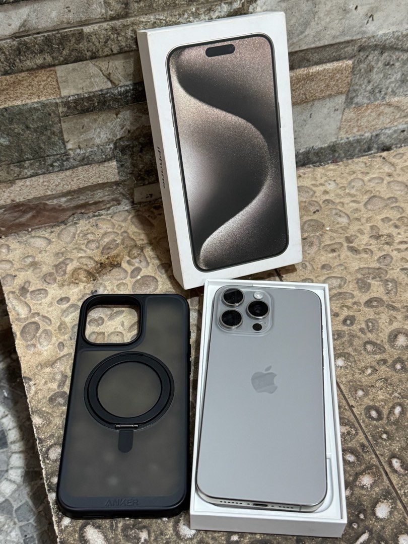 iPhone 15 ProMax, 256 GB (Natural Titanium) / Complete Package SUPER ...