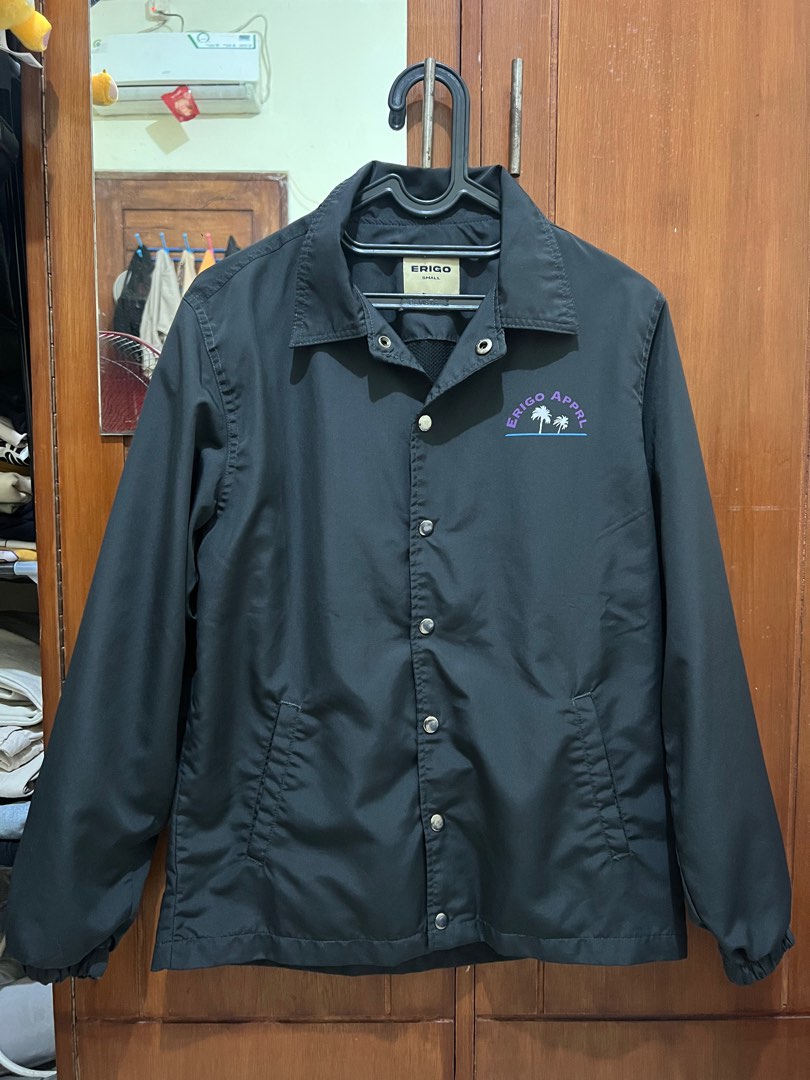Jaket Erigo Coach, Fesyen Pria, Pakaian , Baju Luaran di Carousell