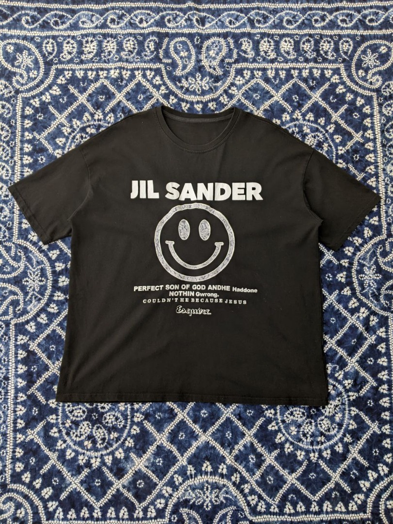Jil Sander Smiley, Men's Fashion, Tops & Sets, Tshirts & Polo Shirts on ...