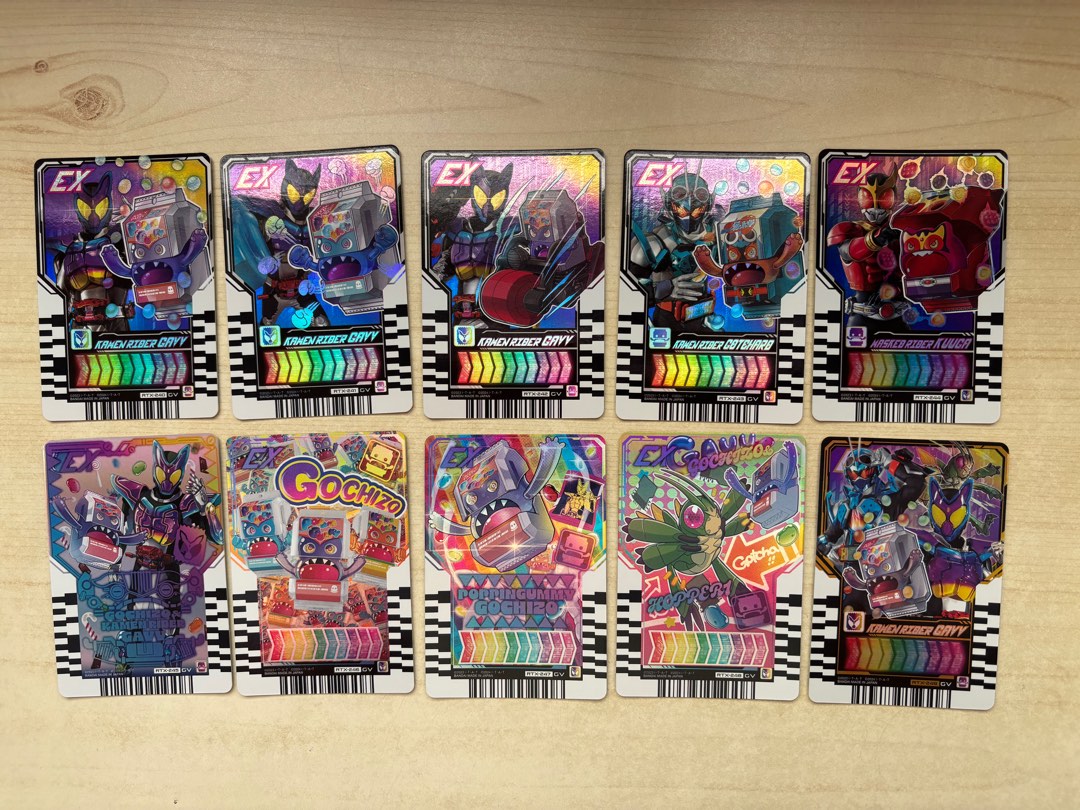 Kamen Rider Gotchard Phase EX02 Gavv Rare Chevy cards (Kamen Rider Gavv ...